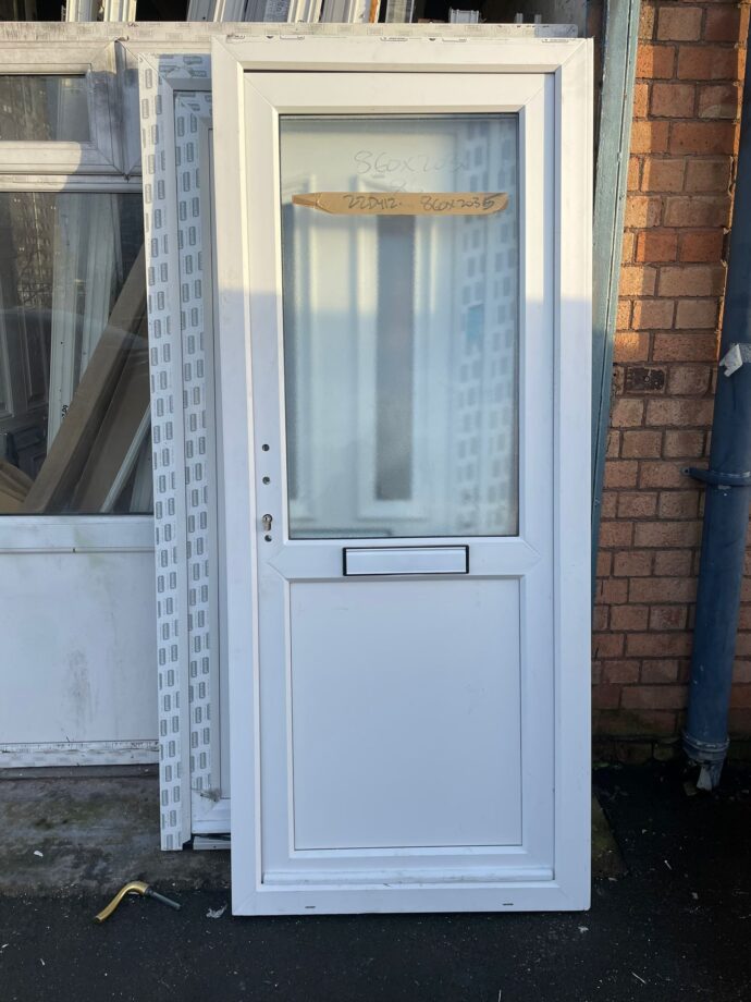 Black Upvc Door 880 X 2045 mm - DOORS 4U