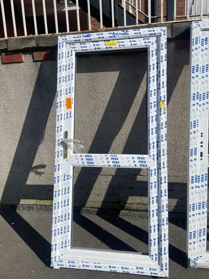 White Upvc Door 975 X 2065 mm 23G60 - DOORS 4U