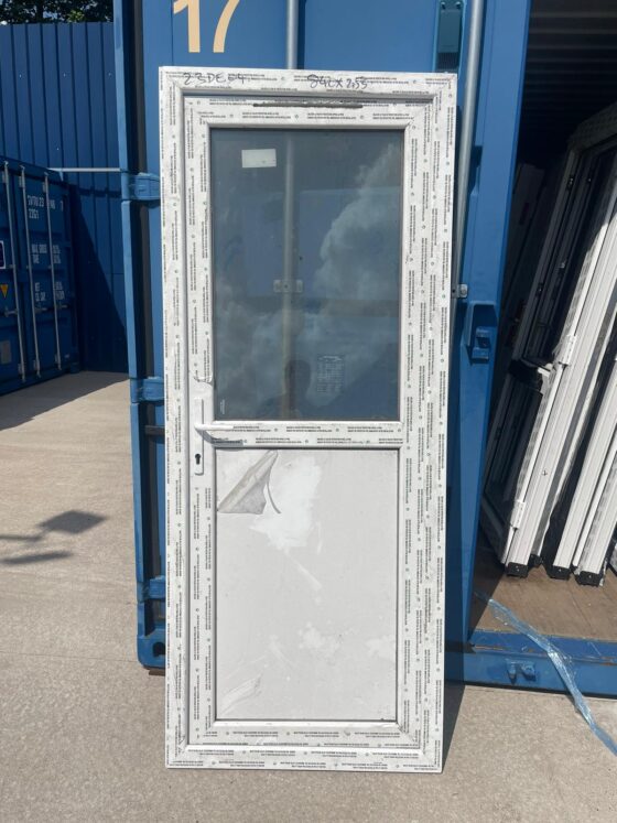 White Upvc Door 840 X 2055 mm 23DE04 - DOORS 4U