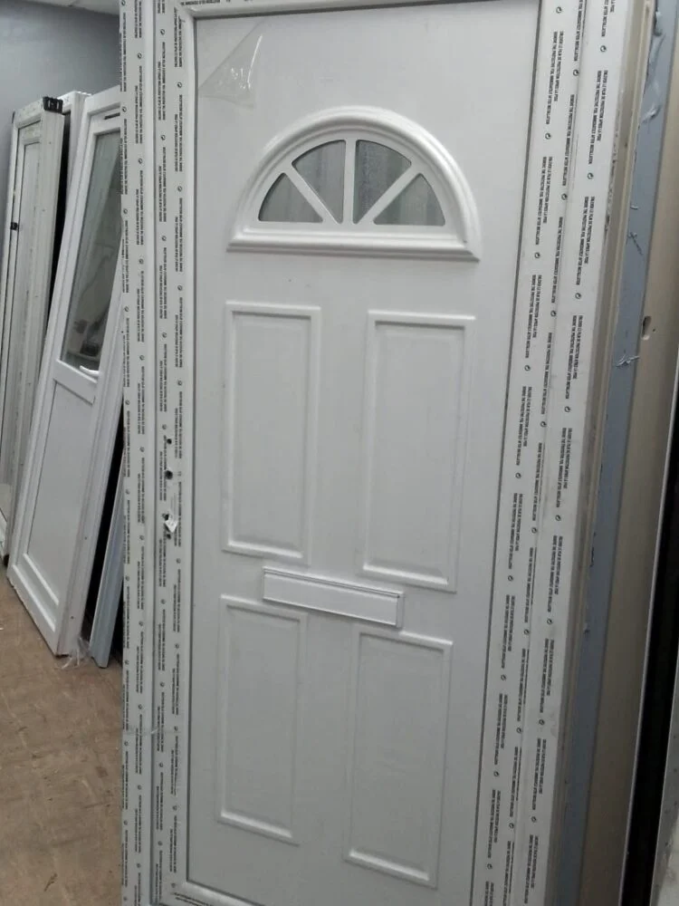 White Upvc Door 865 X 2030 mm 24NF17 - DOORS 4U