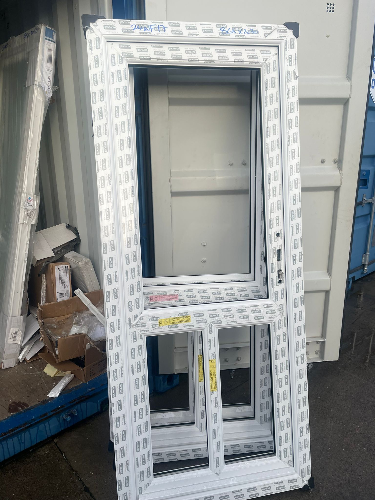 White Upvc Door 865 X 2030 mm 24NF17 - DOORS 4U