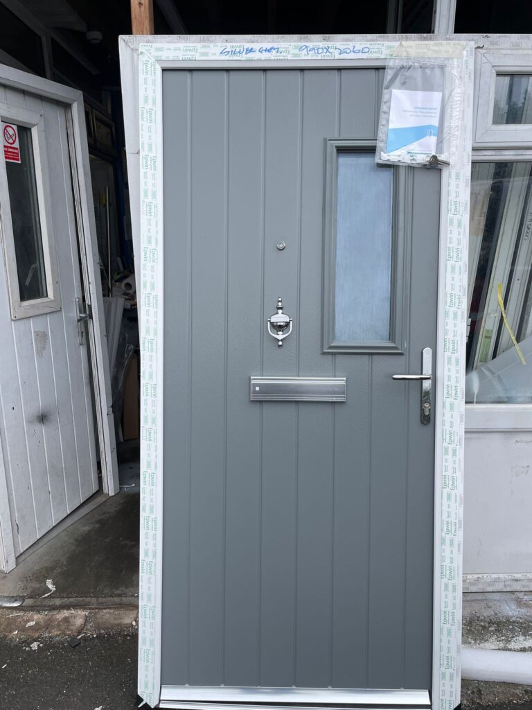 Silver Grey Composite Modern Door 990 x 2060 mm - DOORS 4U