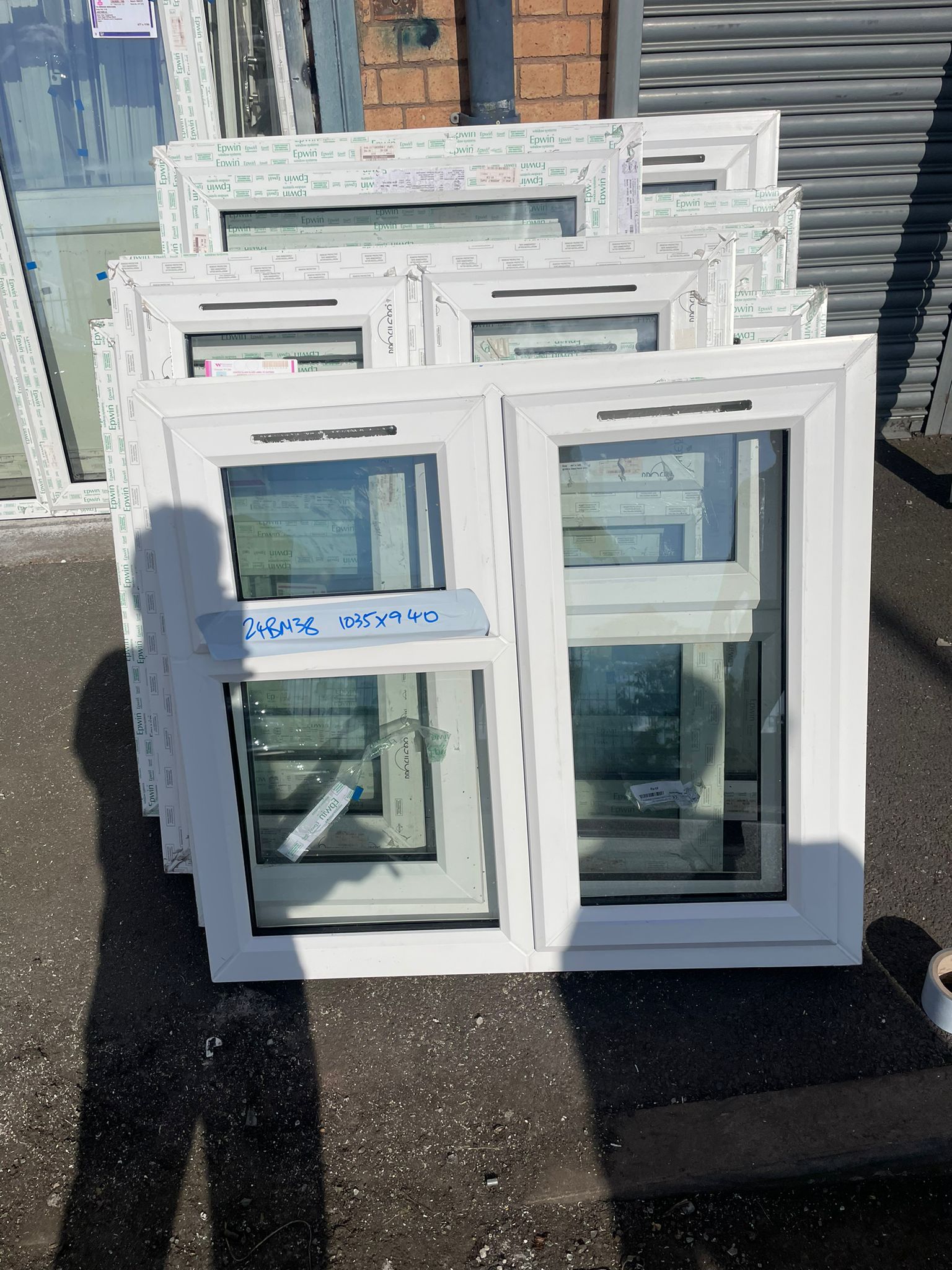 White Upvc Window 1035 X 940 mm 24BM38 - DOORS 4U