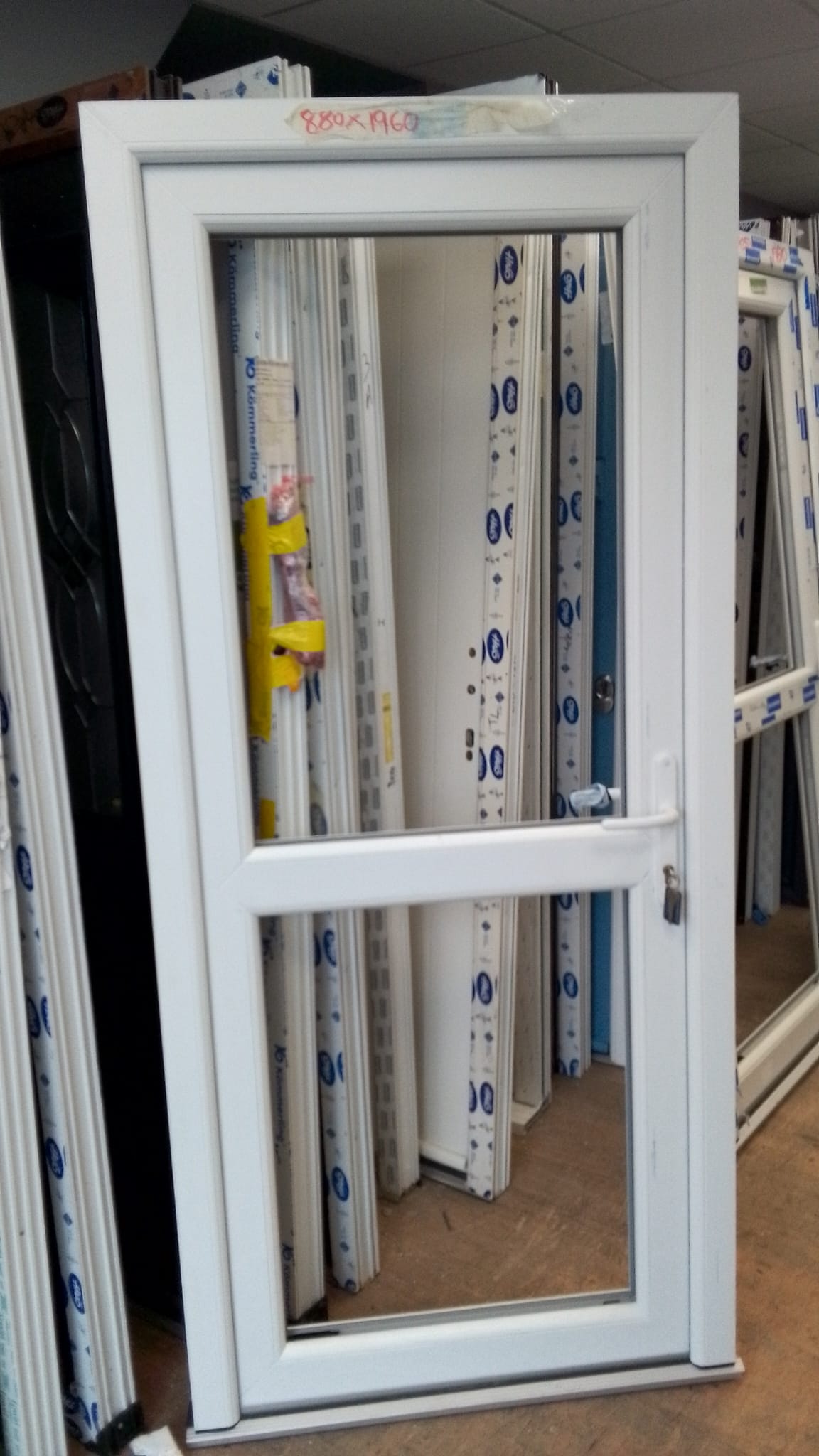 White Upvc Door 880 x 1960 mm - DOORS 4U