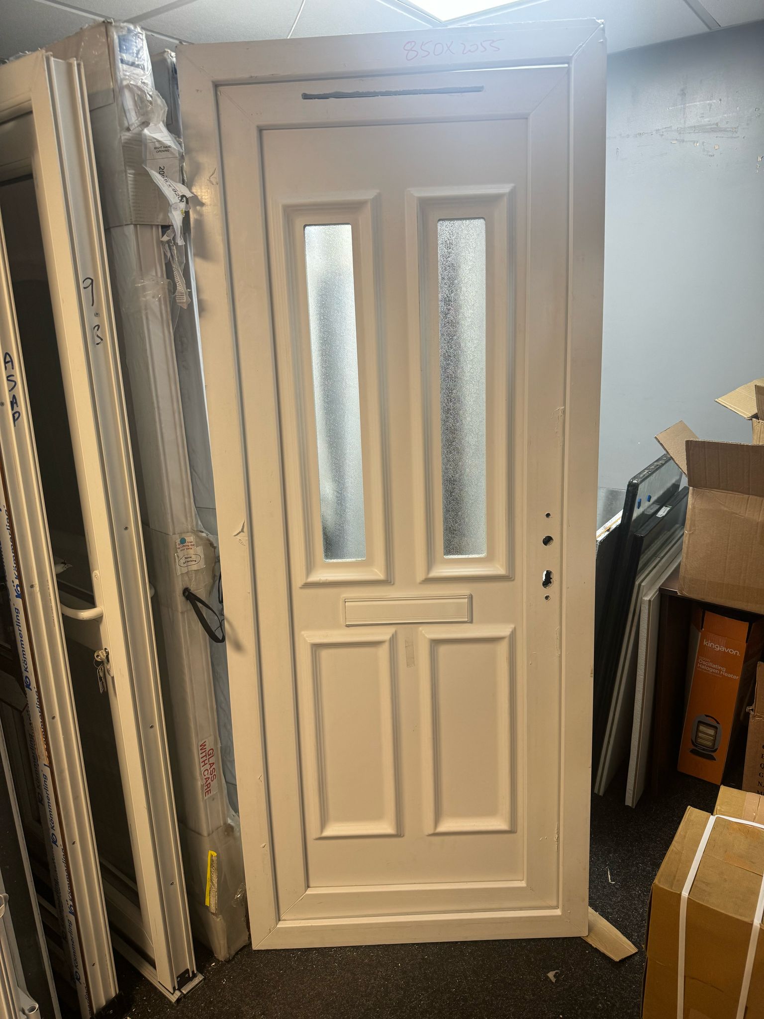 White Upvc Door 840 x 2055 mm - DOORS 4U