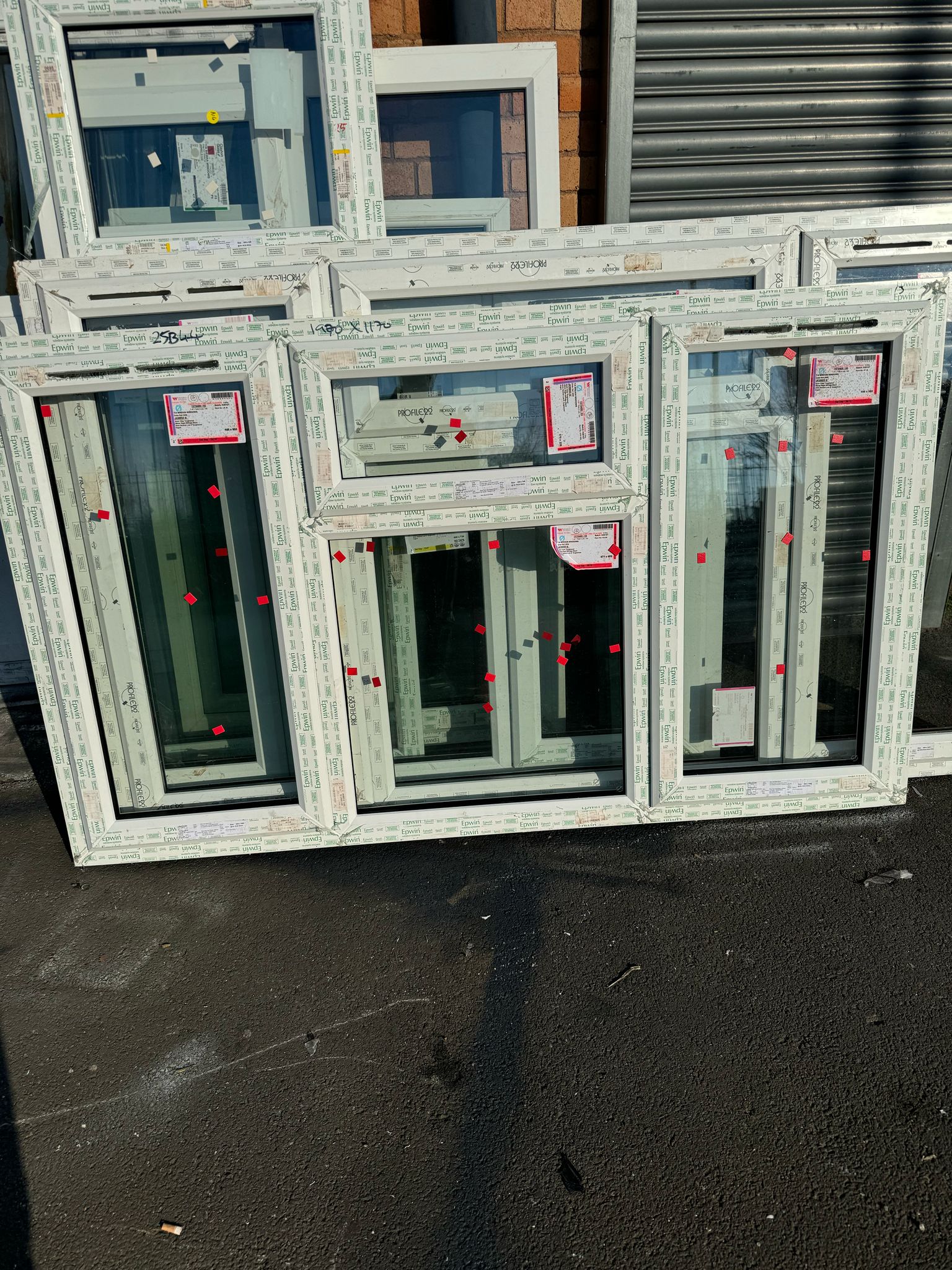 White Upvc Window 1970 X 1170 mm 25B44 - DOORS 4U
