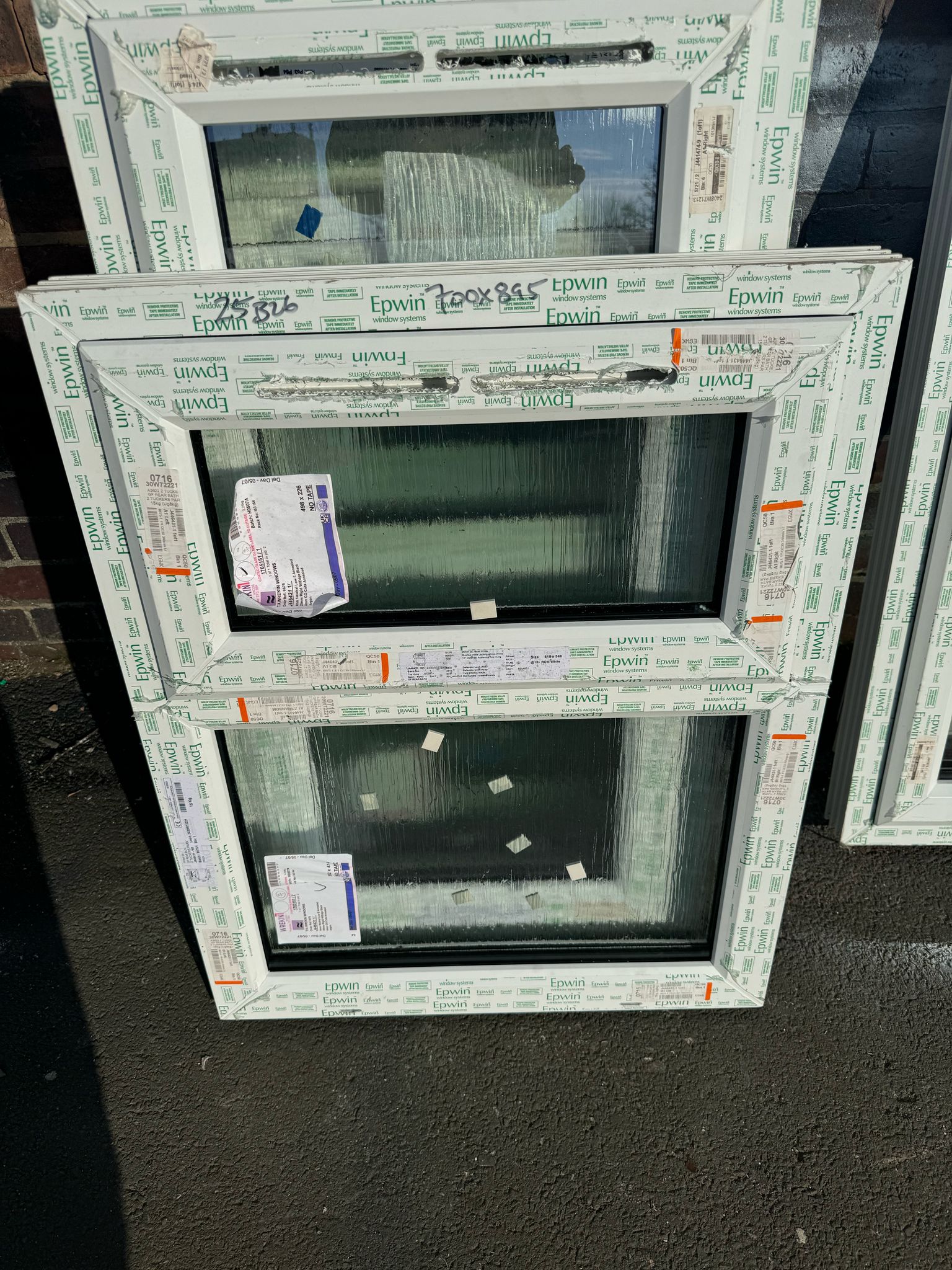 White Upvc Window 700 X 895 mm 25B26 - DOORS 4U