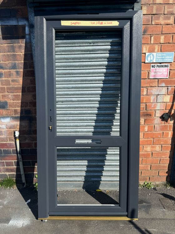 Grey Upvc Door 980 x 2045 mm 25EA01 - DOORS 4U
