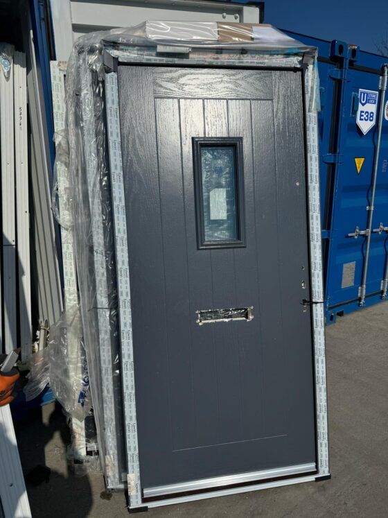 Slate Grey Composite Modern Door 1000 x 2095 mm - DOORS 4U