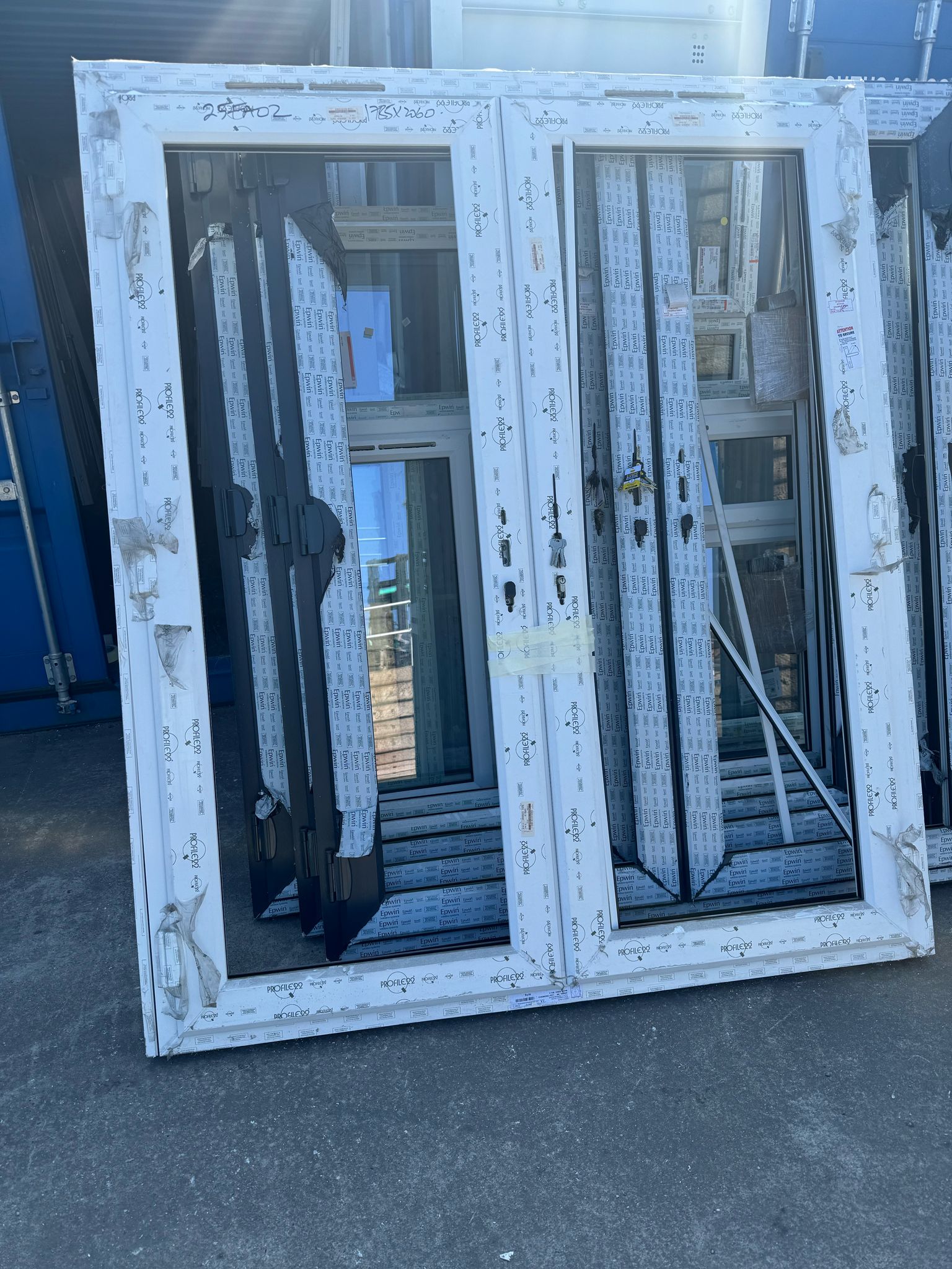 White Upvc Patio Door 1785 x 2060 mm 25FA02 - DOORS 4U