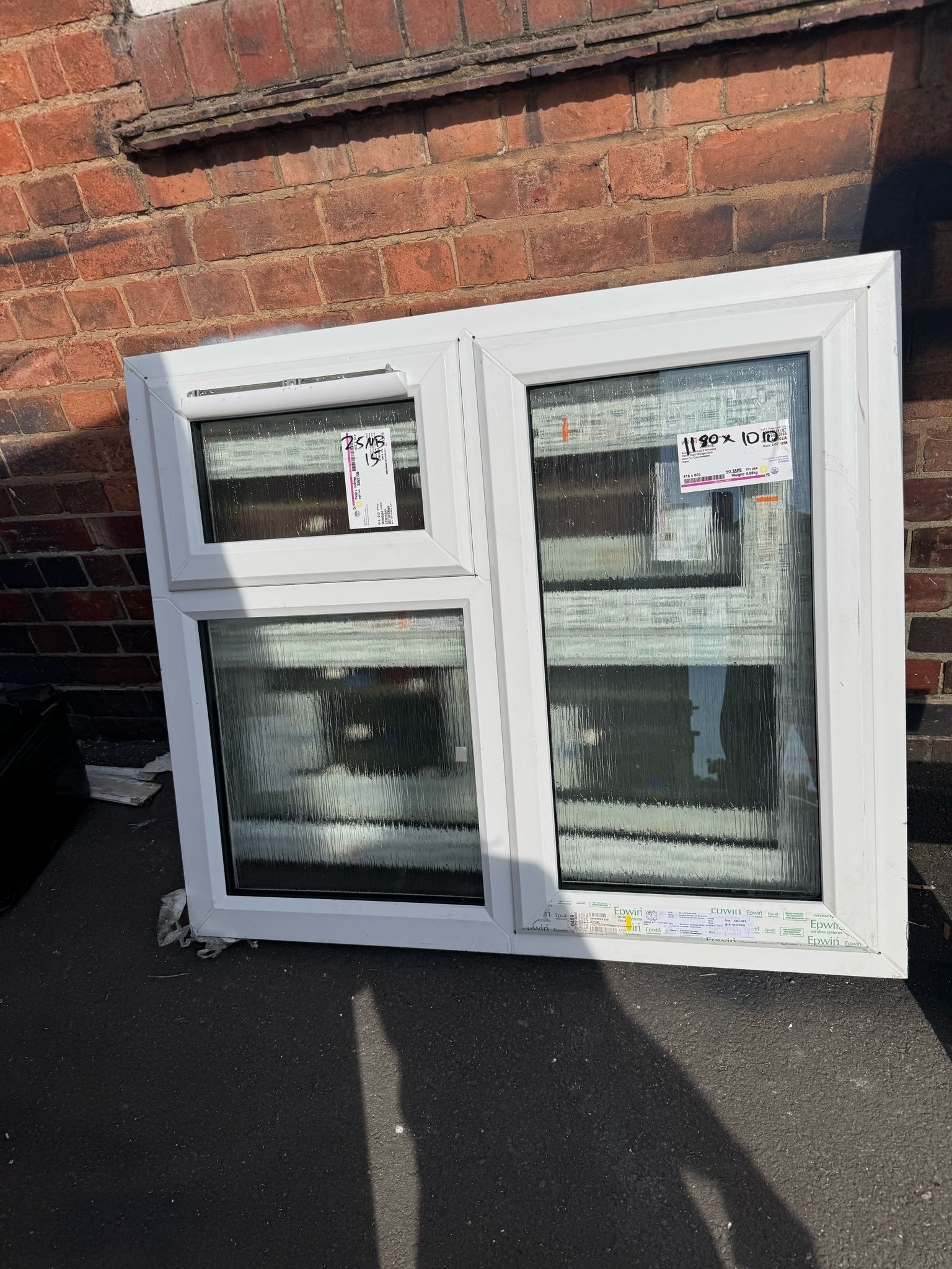 White Upvc Window 1180 X 1010 mm 25MB15 - DOORS 4U