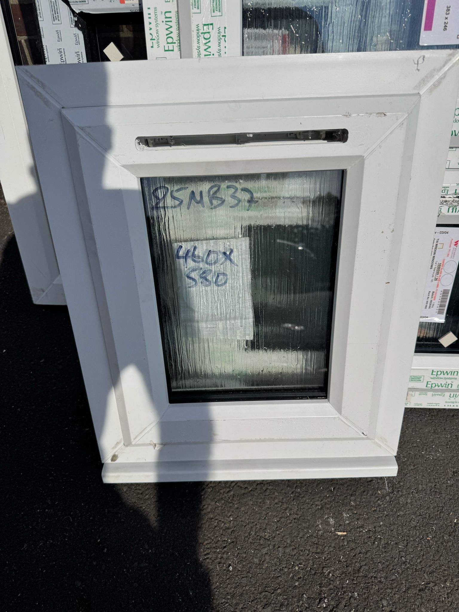 White Upvc Window 460 X 580 mm 25MB37 - DOORS 4U