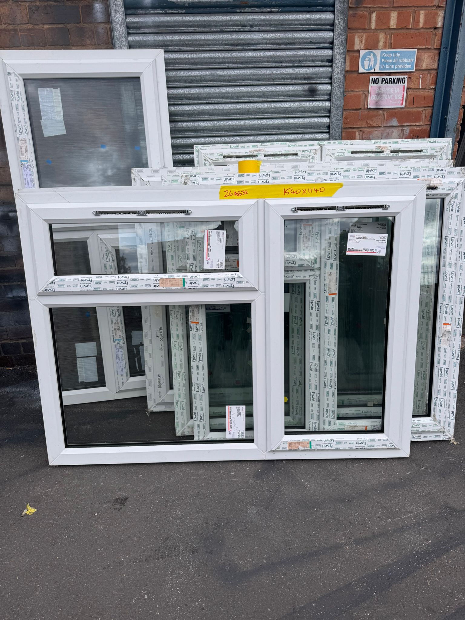 White Upvc Window 1540 X 1140 mm 25AB32 - DOORS 4U
