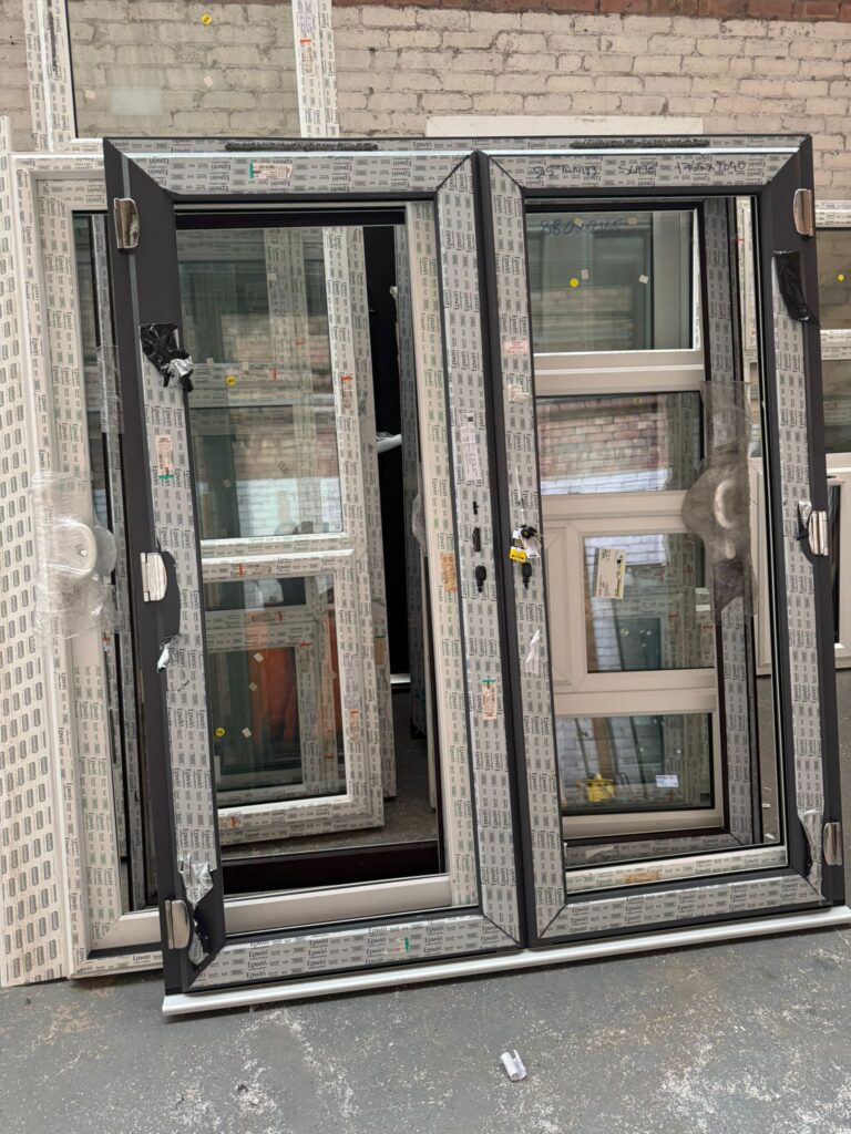 Slate Grey Upvc French Door 1765 X 2040 mm 25TWM113 - DOORS 4U