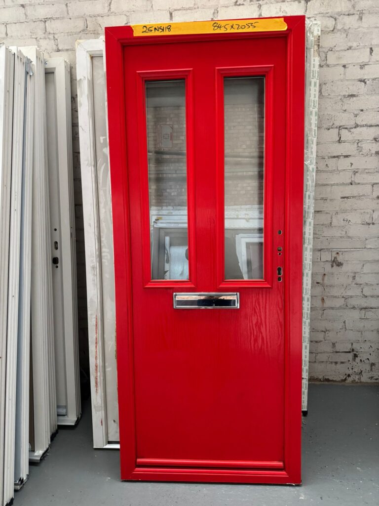 Red Composite Traditional Door 845 x 2055 mm 25NS118 - DOORS 4U