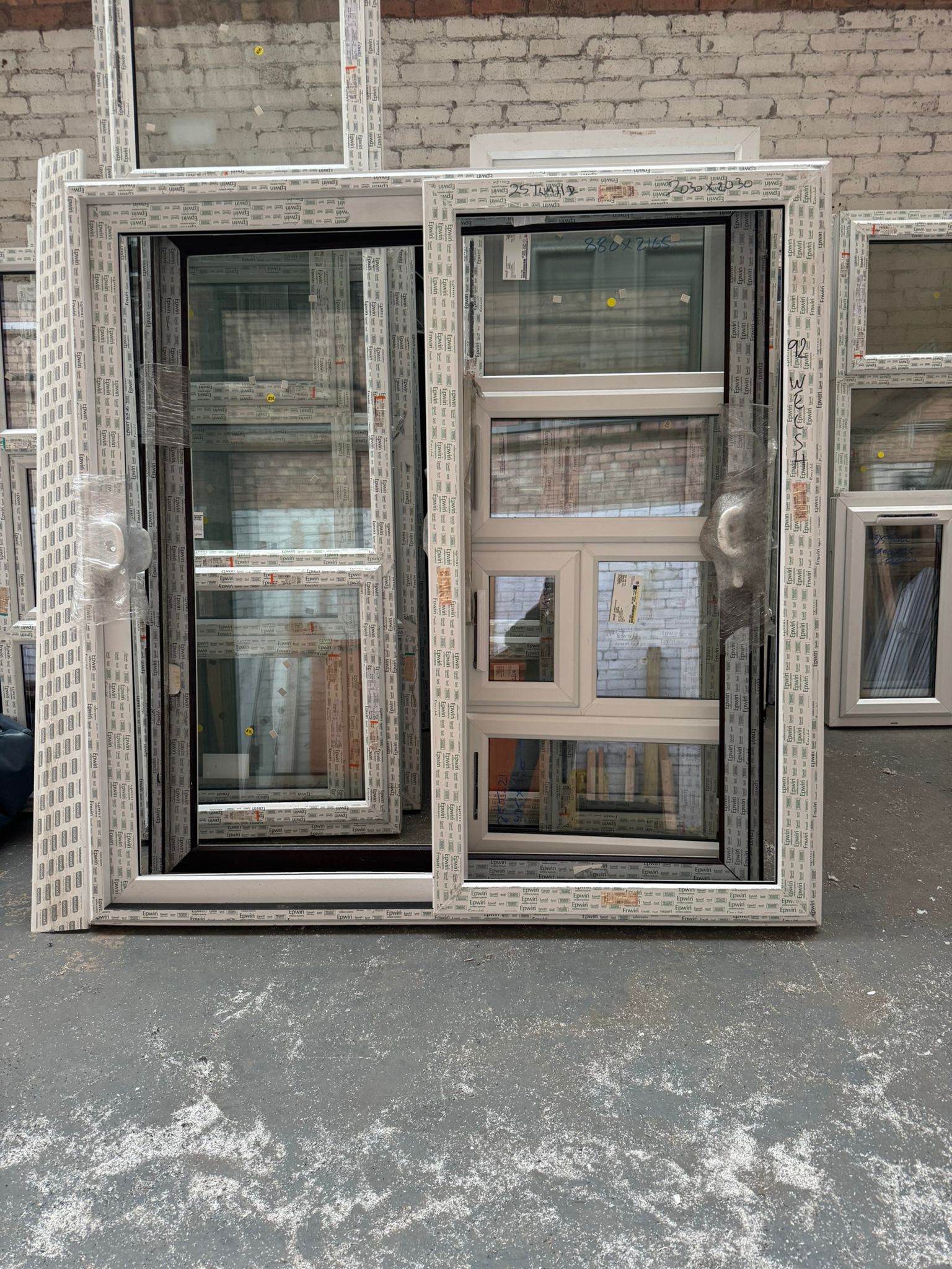 White Upvc Sliding Patio Door 2030 X 2030 mm 25TWM112 - DOORS 4U