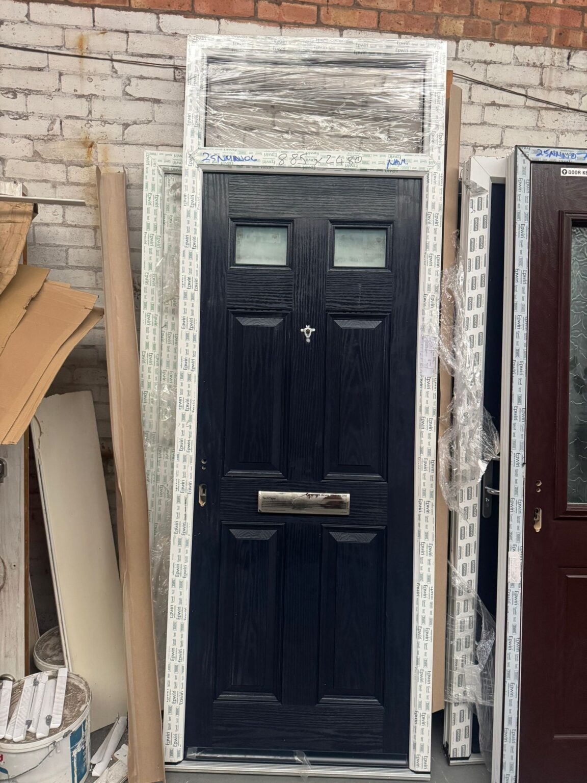 Navy Blue Composite Traditional Door 885 x 2480 mm 25NMN06 - DOORS 4U