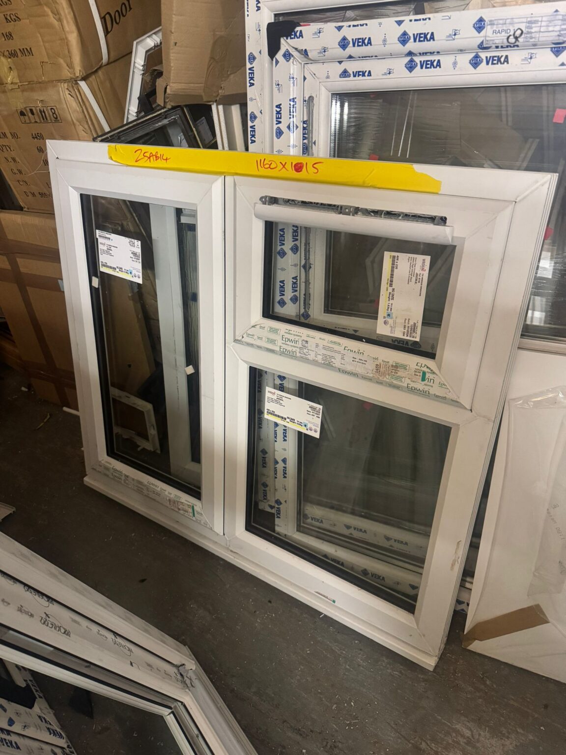 White Upvc Window 1160 X 1015 mm 25AB14 - DOORS 4U