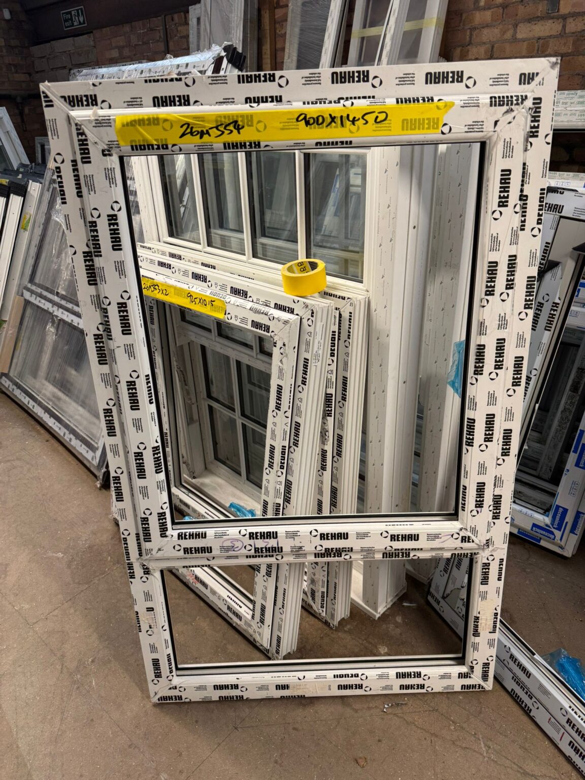White Upvc Window 900 X 1450 mm 26MJ54 - DOORS 4U