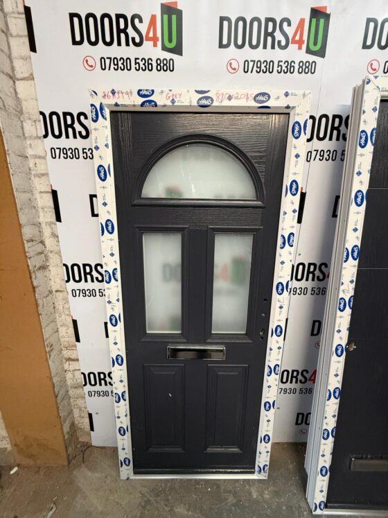 Anthracite Grey Composite Traditional Door 880 x 2015 mm 26HJ19 - DOORS 4U